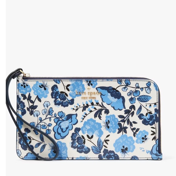 kate spade | Bags | Kate Spade Vase Print Medium Zip Wristlet | Poshmark